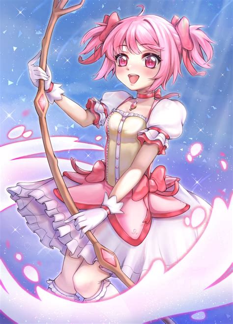 Kaname Madoka And Kaname Madoka Mahou Shoujo Madoka Magica Drawn By