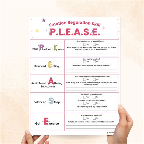 Self Regulation Worksheet