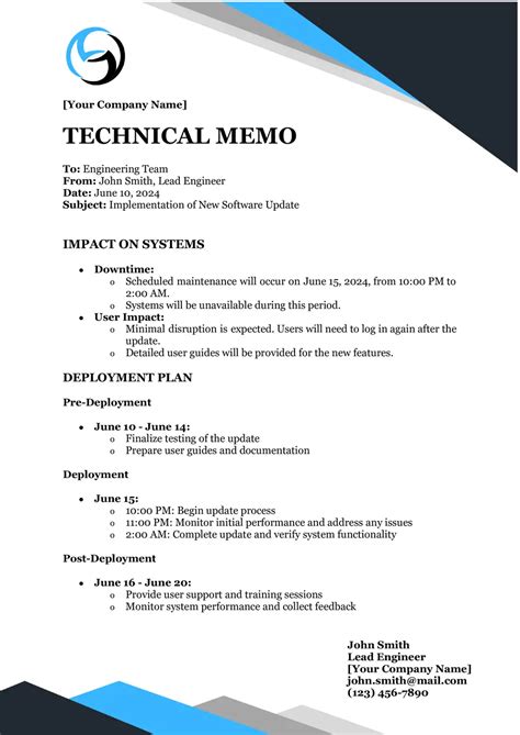 Free Technical Memo Template For Google Docs