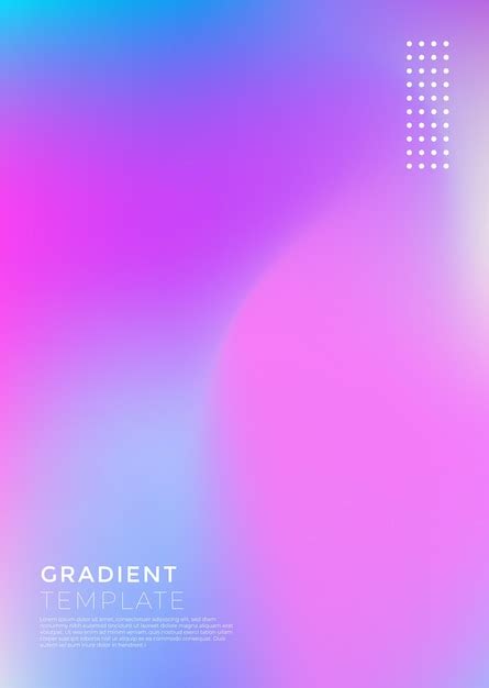 벡터 그라데이션 표지 배경 템플릿 프리미엄 벡터