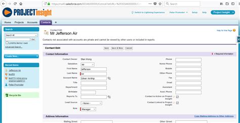 Project Insight For Salesforce Tech Manual Project Insight Help Center