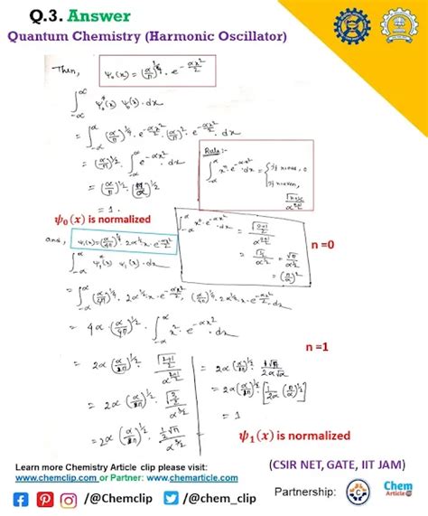 Harmonic Oscillator Wave Function Quantum Chemistry Part ChemClip Research And Development