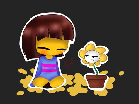 Frisk And Flowey By Aly Draws On Deviantart