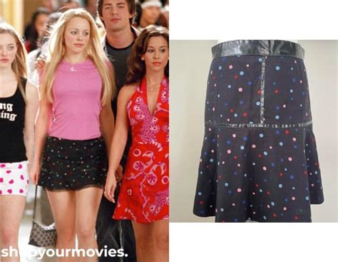 Mean Girls Reginas Black Skirt With Polka Dots Shopyourmovies