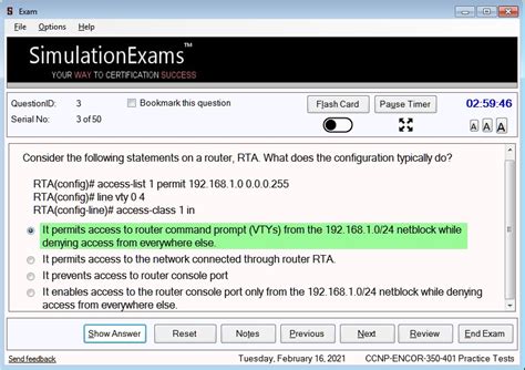 Ccnp Encor Examsim Certexams Blog