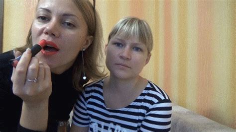 Red Lipstick Kisses All Over Face 4l Not An Angel Clips4sale