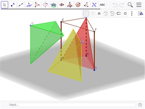 Three Tetrahedrons Geogebra