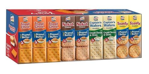 Lance Sandwich Crackers Variety Pack 36 Snack Packs Assorted Peanut