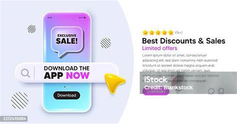 독점 판매 태그 특별 제공 가격 표시입니다 휴대 전화 배너 벡터 3차원 형태에 대한 스톡 벡터 아트 및 기타 이미지 3차원 형태 가격 검색 Istock