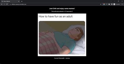 github adhirajpandey infinite memes infinite random meme webapp