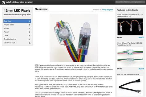 Updated Tutorial Mm LED Pixels Adafruit Industries Makers Hackers Artists Designers