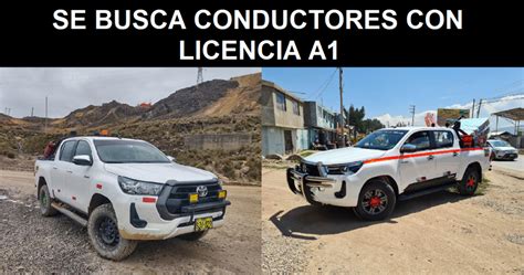 Se Busca Conductores Con Licencia A1