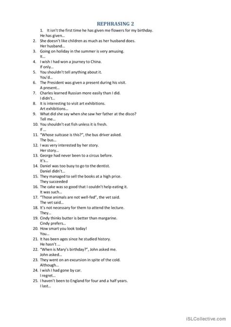 English Esl Worksheets Activities For Distance Learning And Physical Classrooms X100381