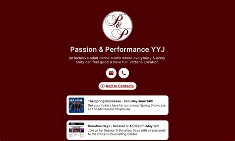 Passion And Performance Yyjs Flowpage