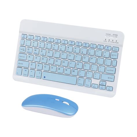 Ploutorich 10 Inch Wireless Keyboard And Mouse Combos Mini Ultra Slim