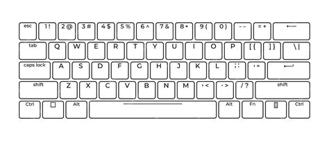 Plantilla De Diseño De Botones De Teclado De Computadora Con Letras