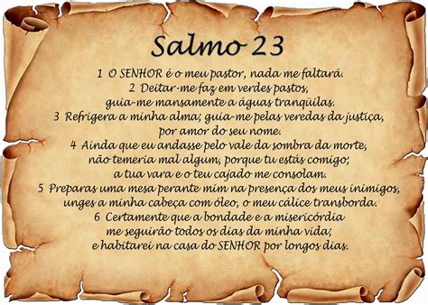 Propositos De Fé Salmo 23 Dizimo Sexta Feira Libertação