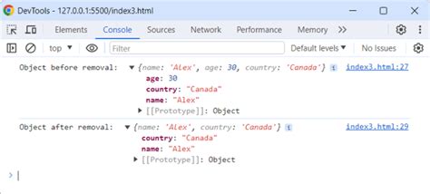How To Remove A Key Value Pair From Javascript Object Geeksforgeeks