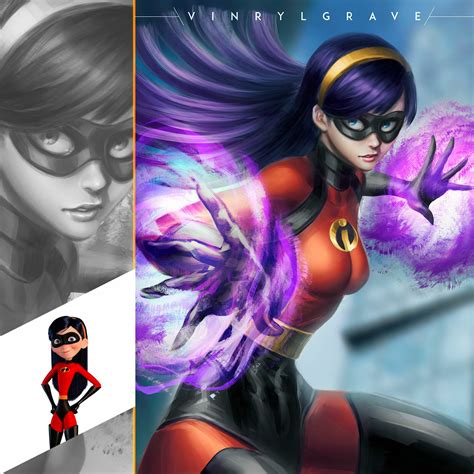 The Incredibles 34 Violet Kevin Tan Vinrylgrave On Artstation
