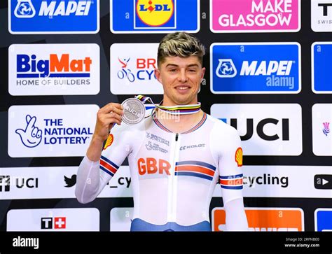 Great Britains Finlay Graham Celebrates On The Podium After Winning