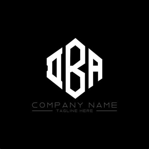Premium Vector Dba Letter Logo Design With Polygon Shape Dba Polygon