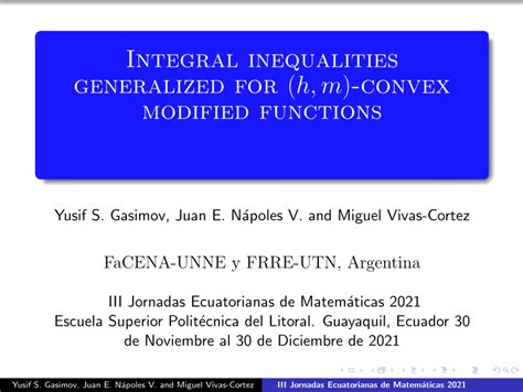Pdf Integral Inequalities Generalized For H M Convex Modified Functions