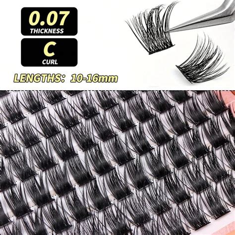 Eyelash Extension Kit 120 Pcs Lash Clusters With Lash Bond And Seal C