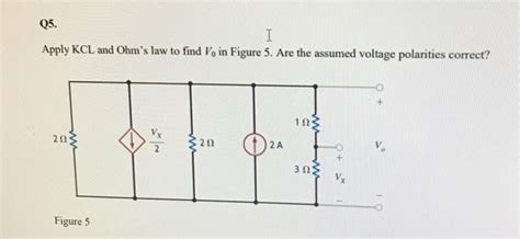 Solved Q I Apply KCL And Ohm S Law To Find Vo In Figure Chegg