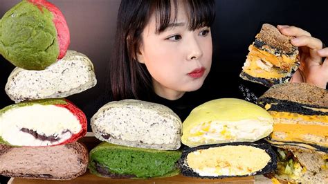 어글리베이커리 먹방 어글리 크림빵 뽀또맘모스 대파빵 어글리베이커리 추천빵 Ugly Bakery Cream Bread Mukbang Asmr Eating Show