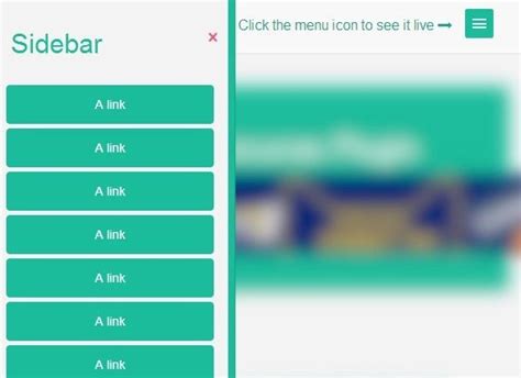 Jquery Sidebar Navigation With Cool Blurring Effect Focucss Jquery