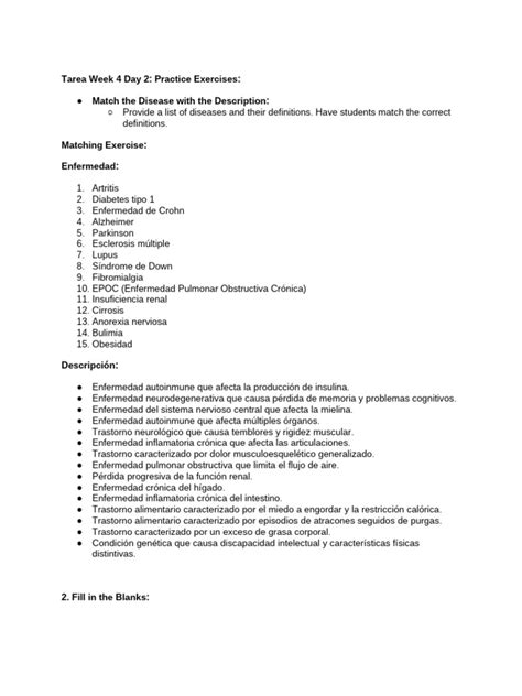 Tarea Week 4 Day 2 Practice Exercises Pdf