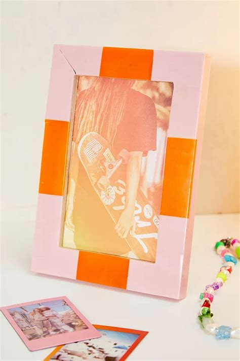 Klevering Pink Check Rectangle Frame Urban Outfitters Uk