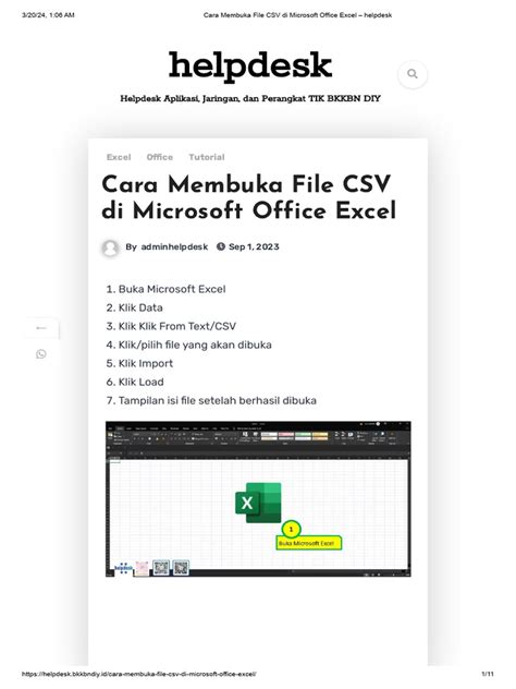 Cara Membuka File Csv Di Microsoft Office Excel Pdf Microsoft Excel