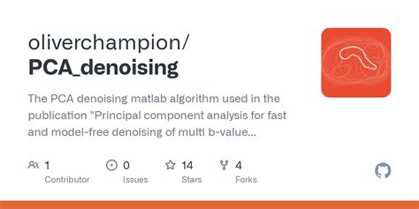 Github Oliverchampionpcadenoising The Pca Denoising Matlab Algorithm Used In The