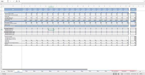 Inventory Analysis Excel Template Eloquens