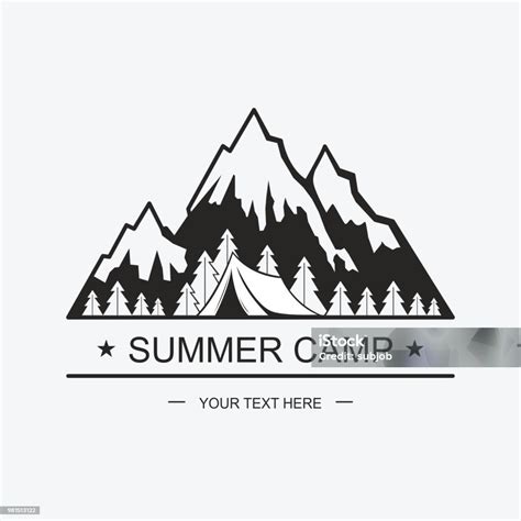 디자인에 대 한 산의 꼭대기의 그래픽 아이콘을 그립니다 자연에서 여름 캠프 휴가입니다 벡터 일러스트 레이 션 아이콘 0명에 대한 스톡 벡터 아트 및 기타 이미지 Istock