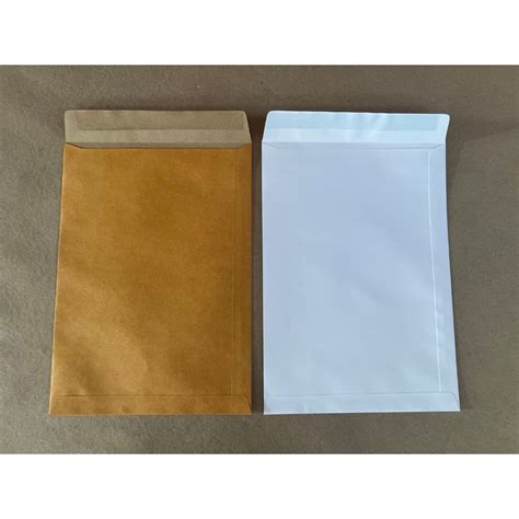 ซองเอกสาร ขนาด A4 9 X 123 4 ซองน้ำตาล Ka ซองขาว แพคละ 10 ใบ Shopee Thailand