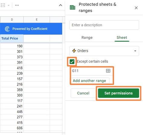 How To Lock Cells In Google Sheets