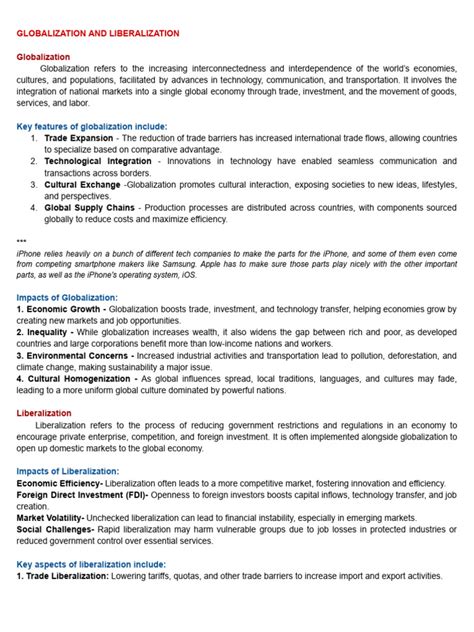 Globalization And Liberalization Pdf Globalization Franchising