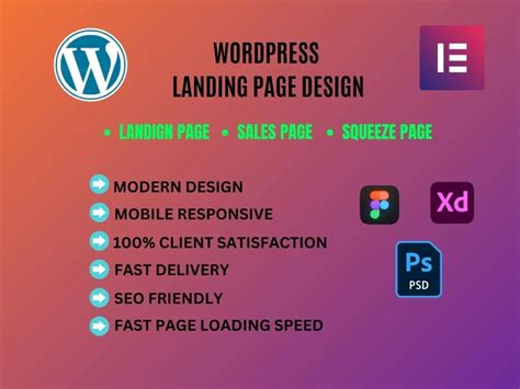 Create Landing Page Design Using WordPress And Elementor Upwork