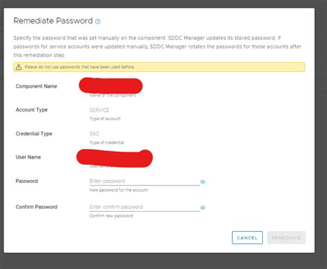 Vcf 4 5 Vcenter Password Showing Disconnected In Sddc Gui
