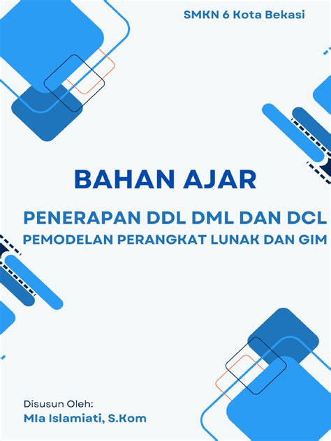 bahan ajar ddl dml dan dcl pdf
