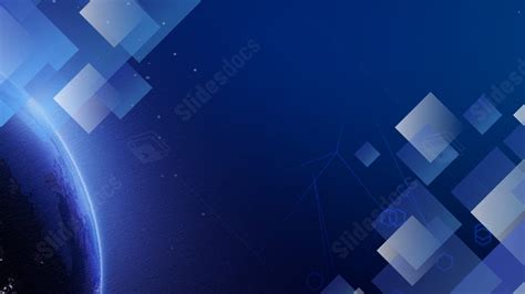Blue Flat Poster Tech Trend Powerpoint Background For Free Download Slidesdocs