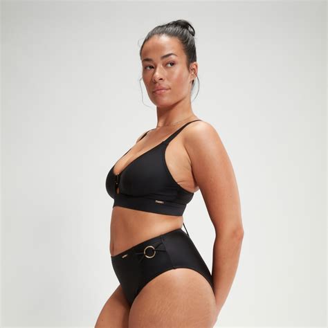 Womens Shaping Triangle Top Black Speedo Uk