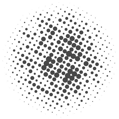 Circle Dots With Halftone Pattern Round Gradient Background Elements With Gradation Points