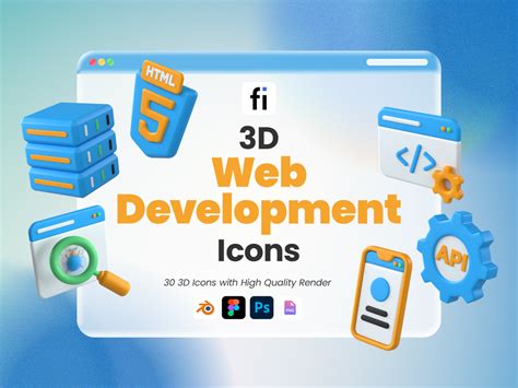 Web Design 3d Icons