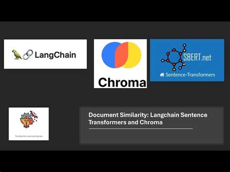 Free Video Document Similarity Langchain Sentence Transformers And Chroma From The Machine