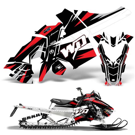 Polaris Axys Pro Rmk Sks 2015 2020 Sled Snowmobile Wrap Graphic Kit Wholesale Decals