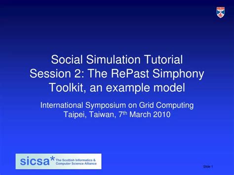 Ppt Simulation Modeling With Repast Toolkit A Tutorial Powerpoint