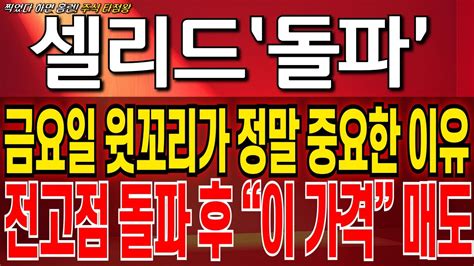 셀리드 주가전망 주말 긴급소식 코로나 백신 난리 났다 금요일 윗꼬리가 정말 중요한 이유 전고점 돌파 후 꼭 이 가격” 전량매도 셀리드 Youtube